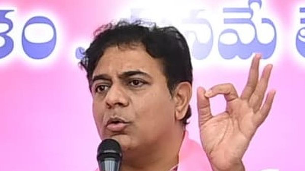 KTR accuses BJP, Congress of conspiring to decimate BRS - The Hindu